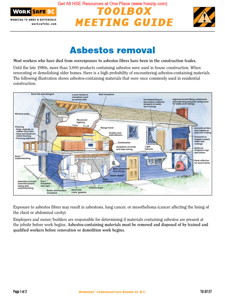 Asbestos Removal Safety Procedures | PDF | Asbestos | Building Insulation