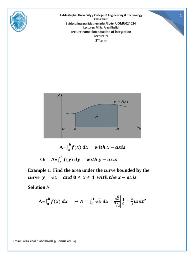 Integration Application948908606093 | PDF | Integral | Mathematical Analysis