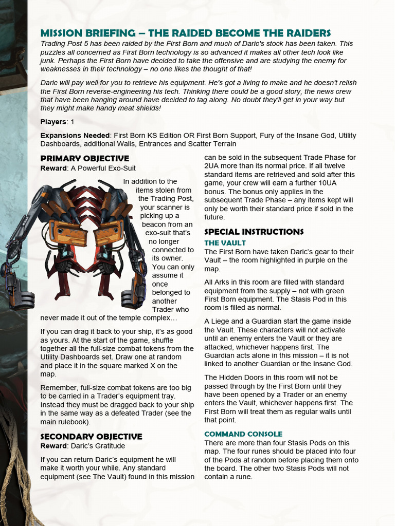 Raid Recovery Mission Briefing | PDF | Gaming | Video Games