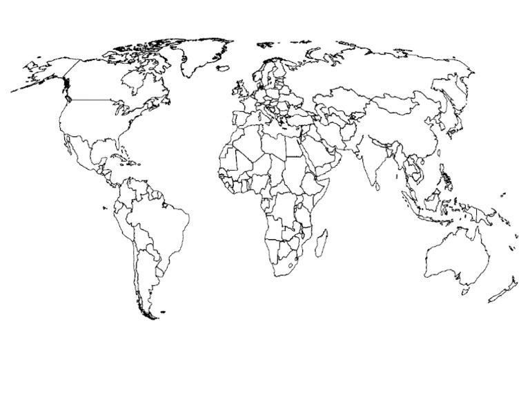 Outline World Map | PDF