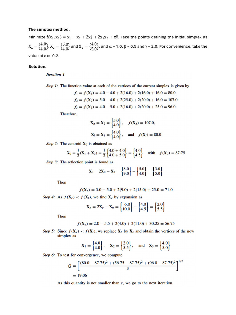 The Simplex Method | PDF