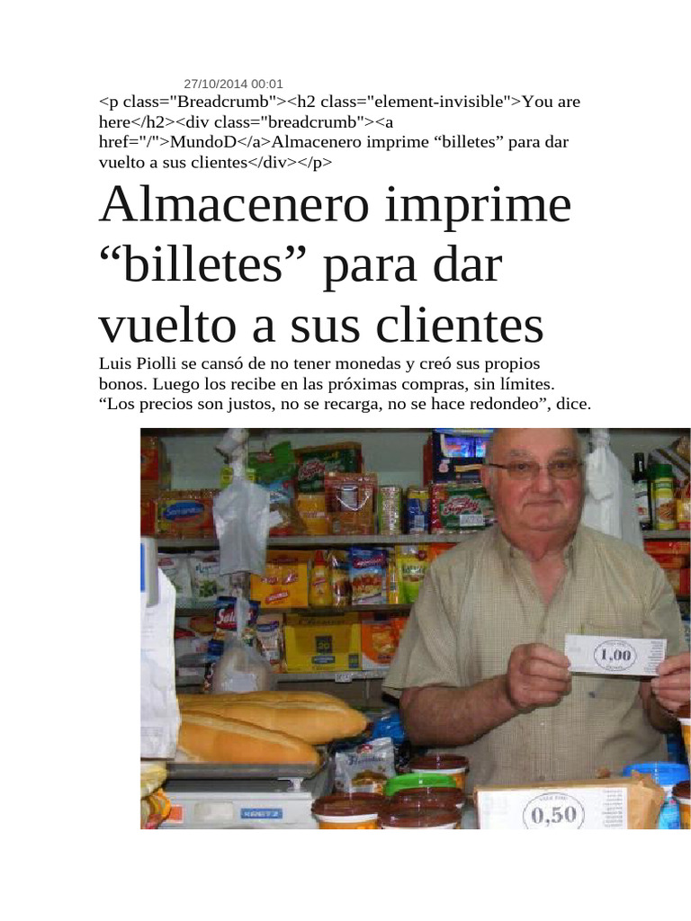 Almacenero Cordobés | PDF | Moneda | Mercado de divisas