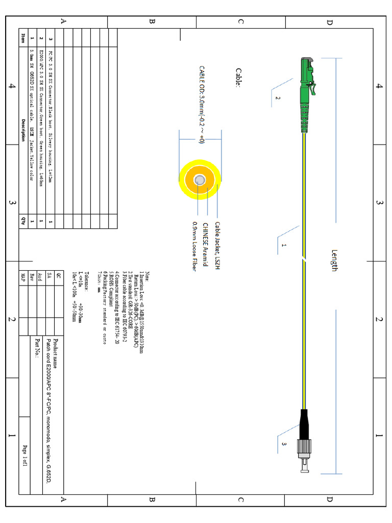 Patch Cord E2000 APC 8íÒ-FC PC, Monomodo, Simplex, G.652D | PDF | Physical Layer Protocols ...