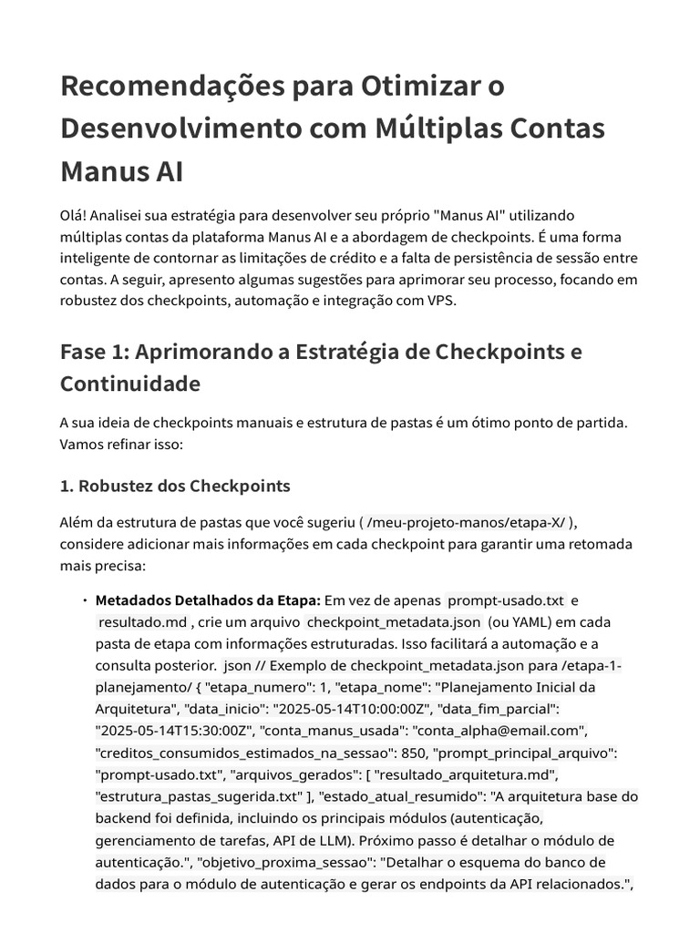 Recomendações para Otimizar o Desenvolvimento Com Múltiplas Contas ...