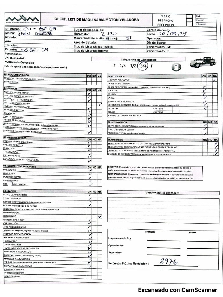 Motoniveladora SSGF 69 | PDF