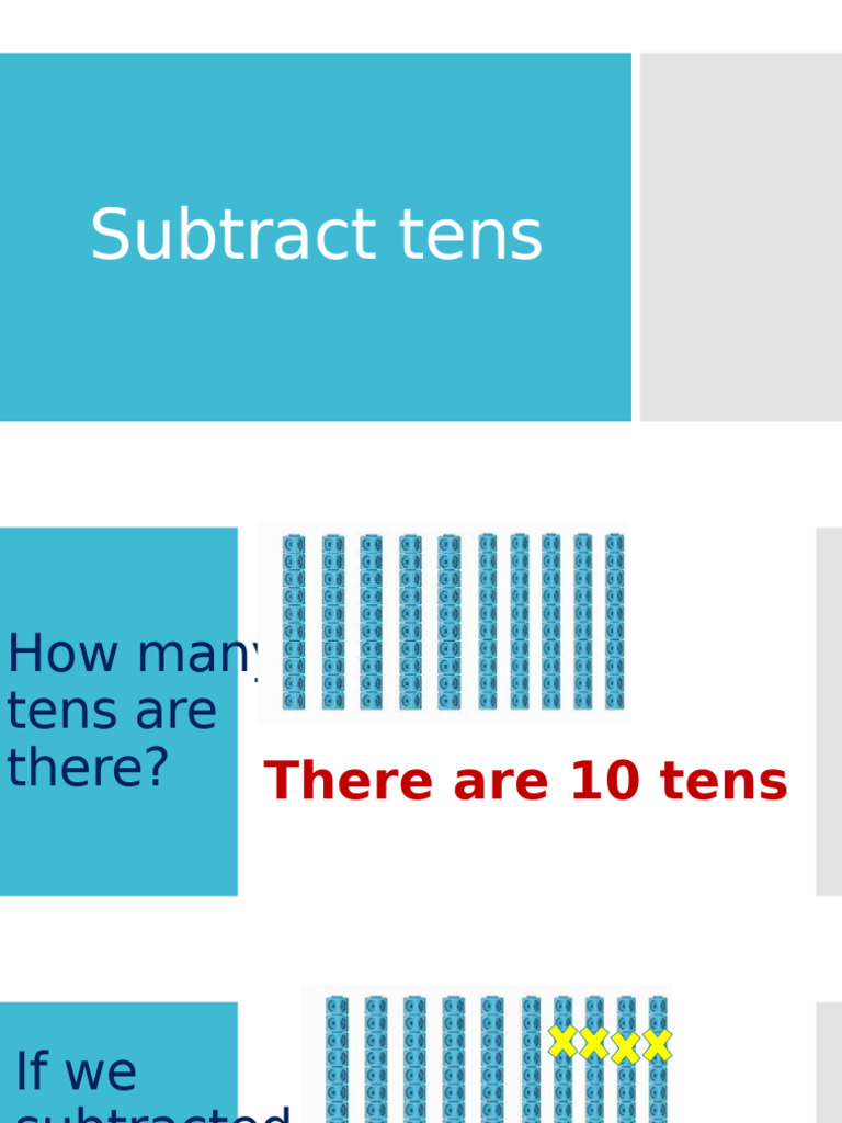 Subtract Tens | PDF