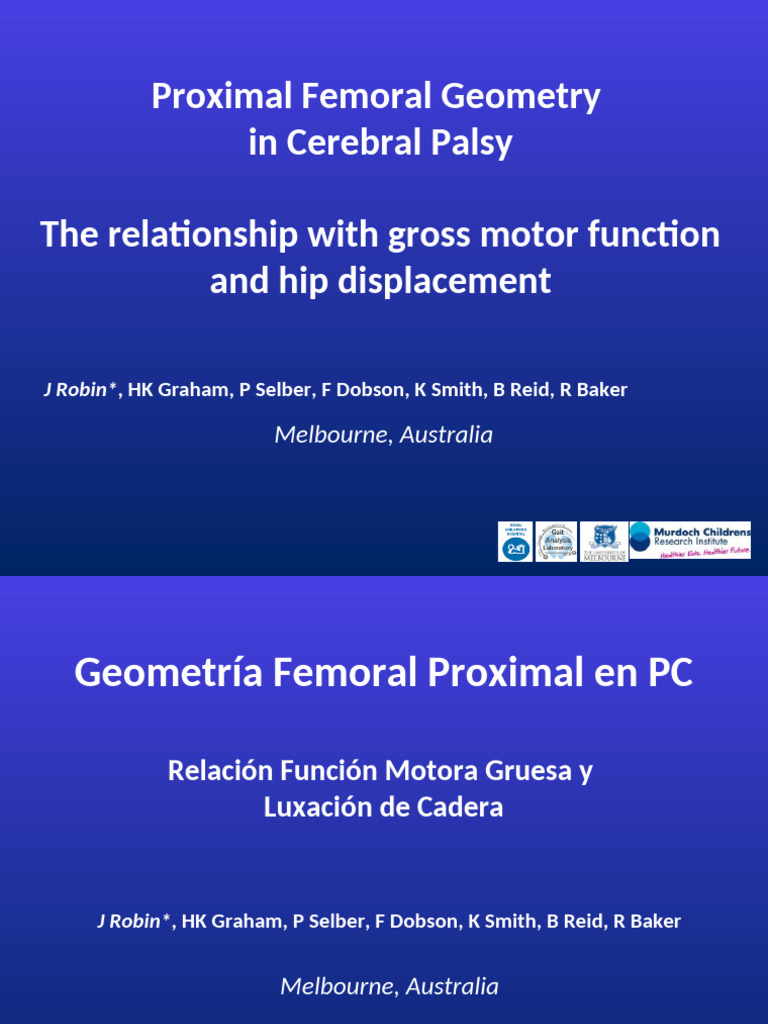 Proximal Femoral Geometry in Cerebral Palsy | PDF | Parálisis cerebral | Enfermedades y ...