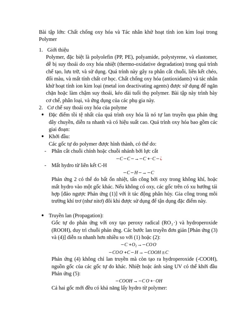 Chất chống oxh | PDF