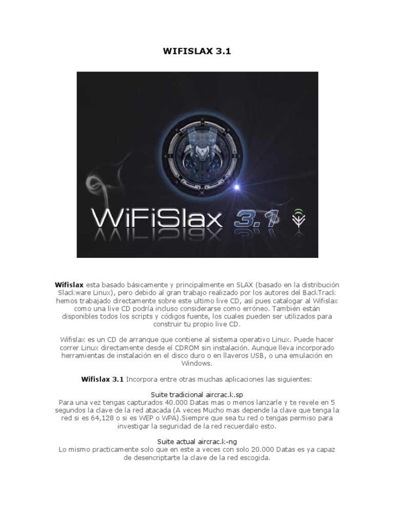 Wifislax 3 | PDF | Memoria USB | Tecnología digital