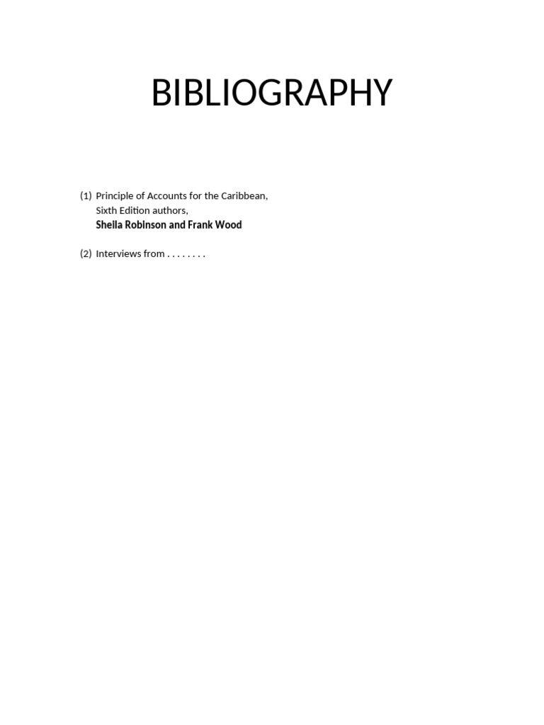 Poa Sba Bibliography | PDF