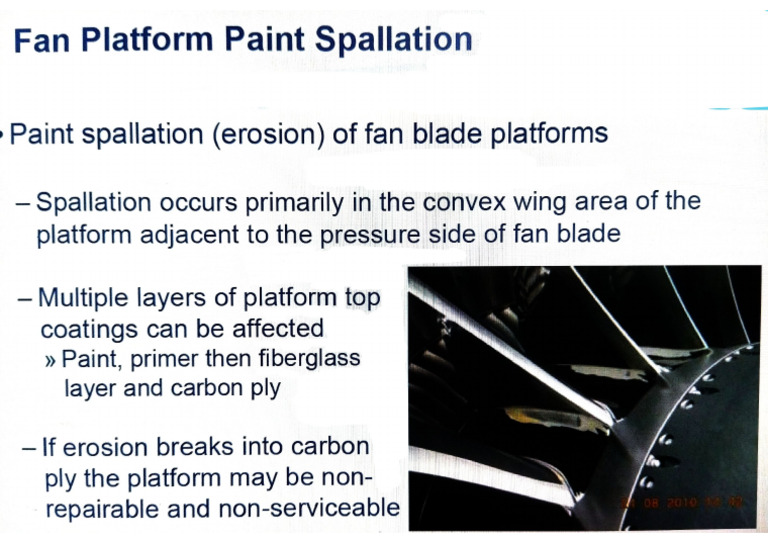 Fan Blade Paint Spalling | PDF