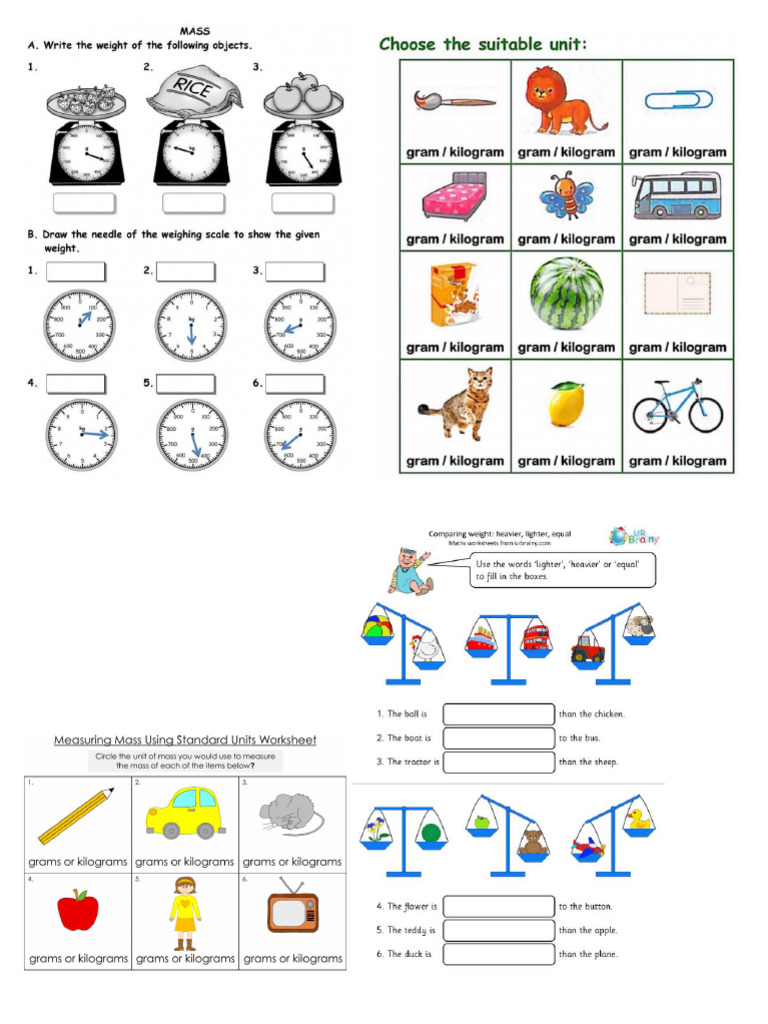 G2 Math Measuring Length Mass Capacity | PDF