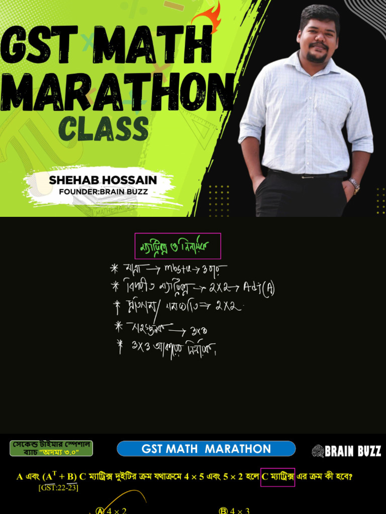 GST Math Marathon Class Slide Lec 01 | PDF