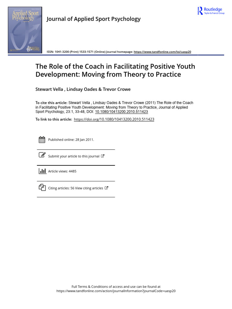 The_Role_of_the_Coach_in_Facilitating_Positive_Youth_Development | PDF ...