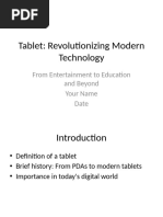 History of The Tablet | PDF | Tablet Computer | Laptop