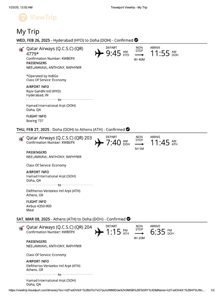Flight Ticket | PDF