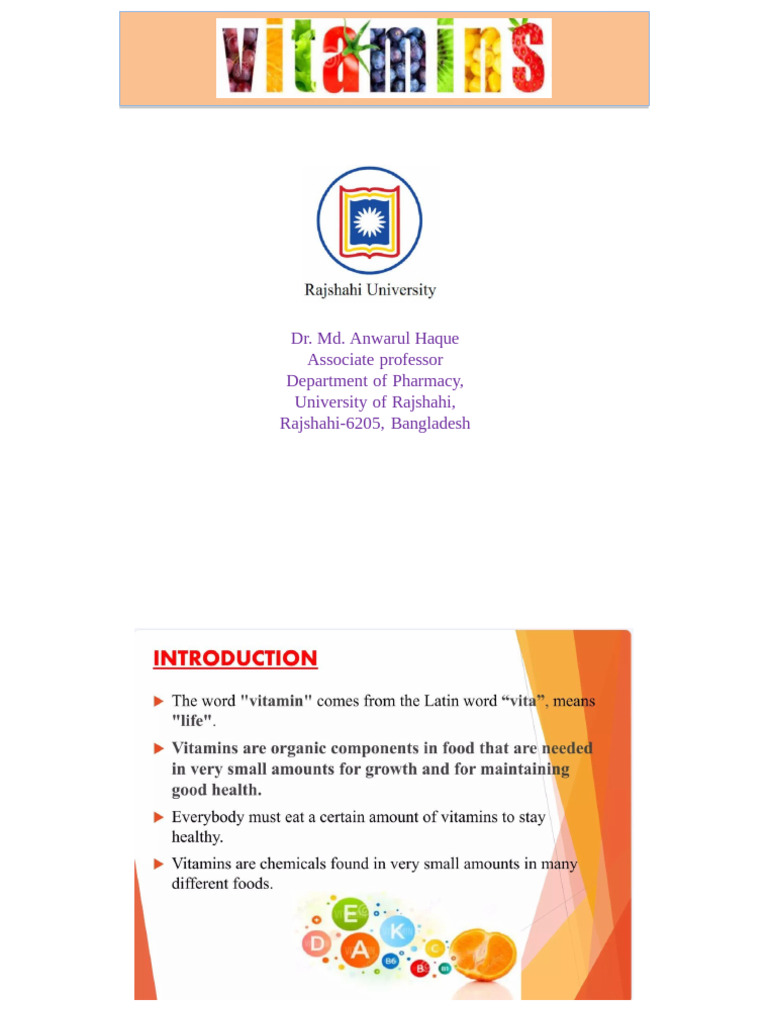 Vitamins | PDF