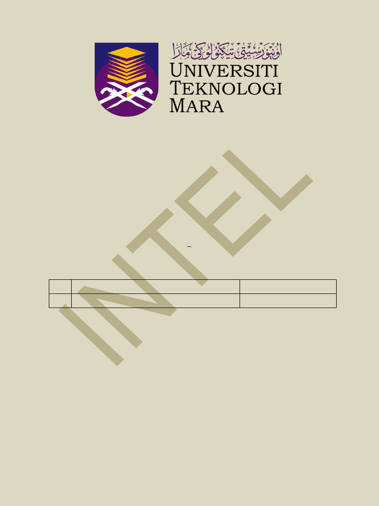 Izzat Assignment Imc113 | PDF | Microprocessor | Intel
