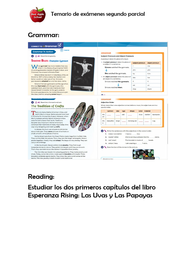 Segundo Parcial: Temario de Exámenes | PDF