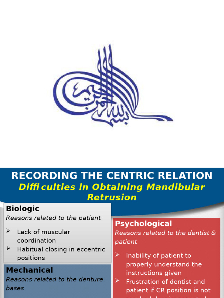 Lec32 Jaw Relations Centric-02 2015 | PDF | Mouth | Dental Anatomy