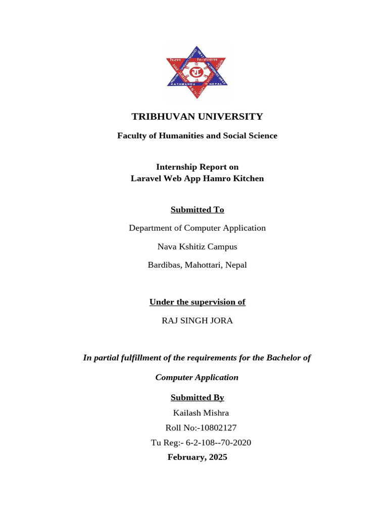 Tribhuvan University: Faculty of Humanities and Social Science | PDF | Model–View–Controller ...