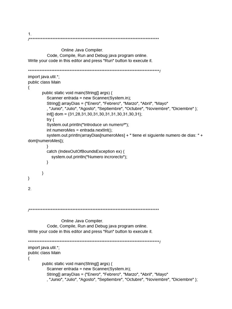 Ejercicios miki programacion NO BORRAR | PDF | Computing | Object Oriented Programming