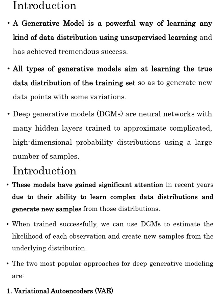 Unit V Deep Generative Models - Part 01 | PDF | Applied Mathematics | Artificial Intelligence