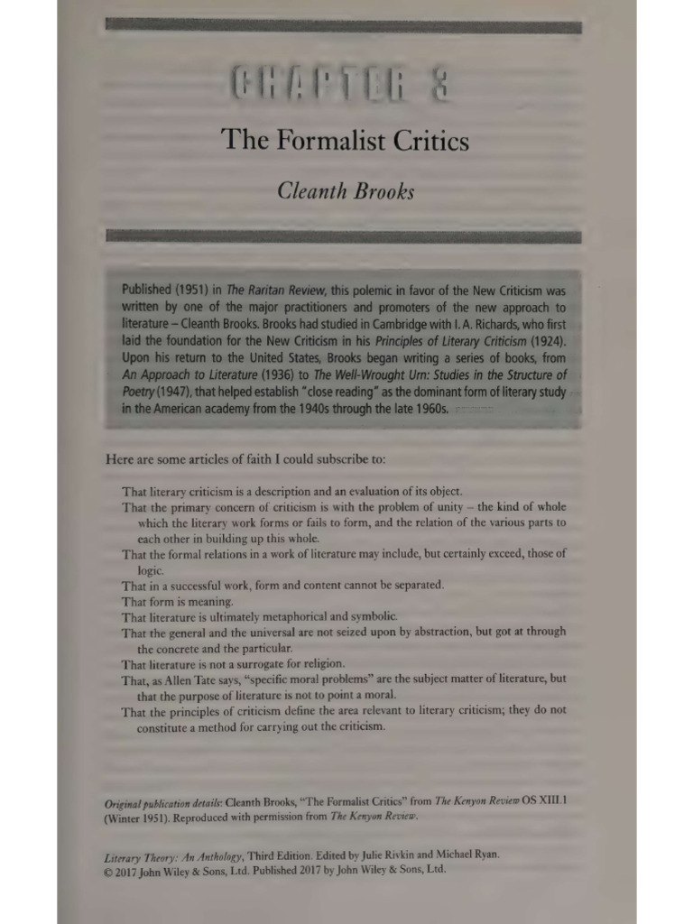 formalist critics | PDF