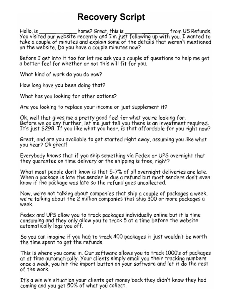 RRS Close Script | PDF