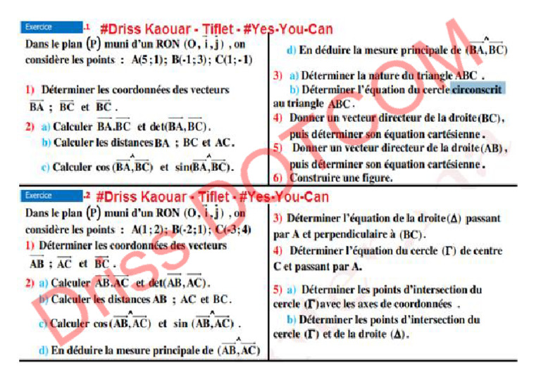Ex 1 Ex 2 Driss Dotcom | PDF