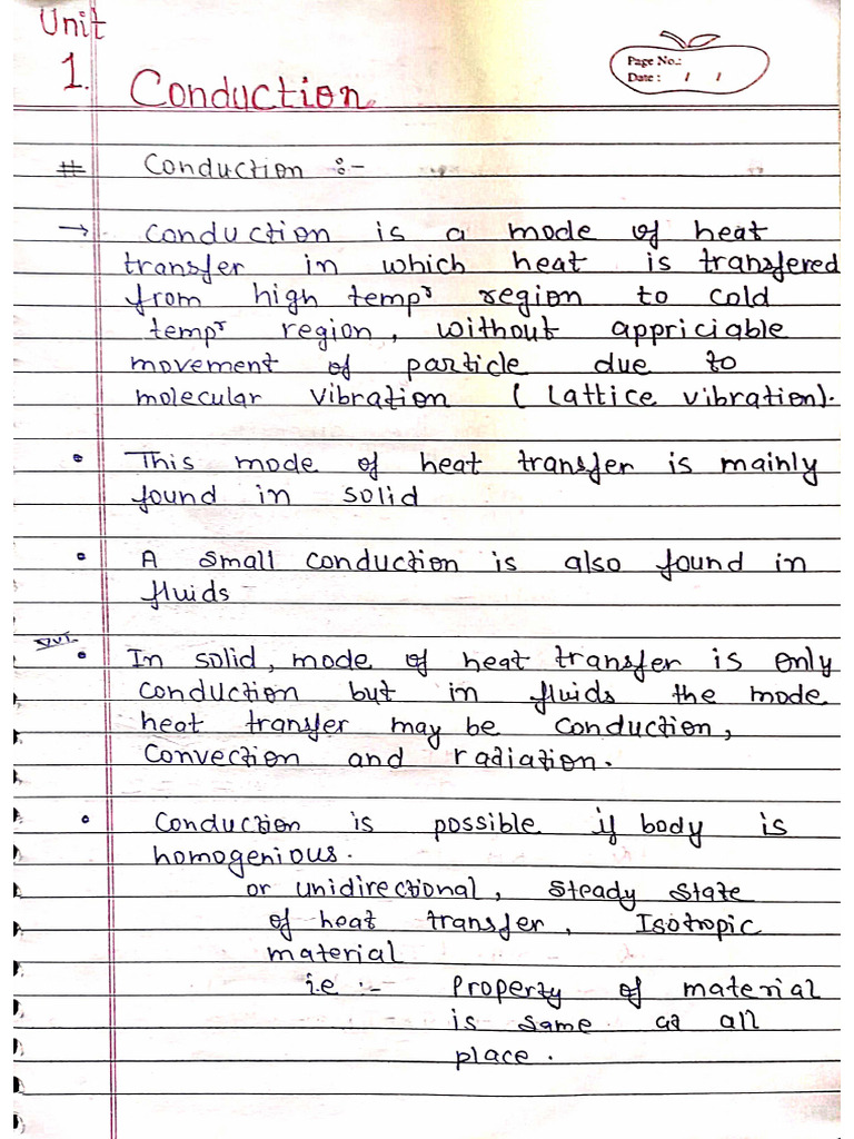 Heat Transfer Unit 1 | PDF