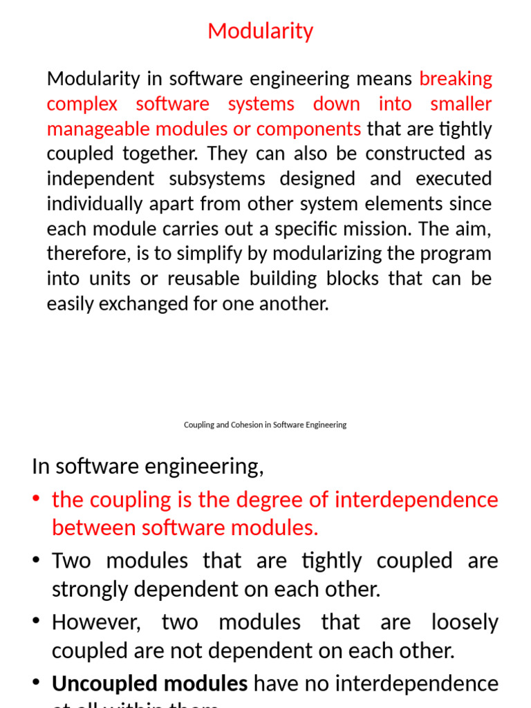 OOP Cohesion and Coupling Explained | PDF | Object Oriented Programming ...