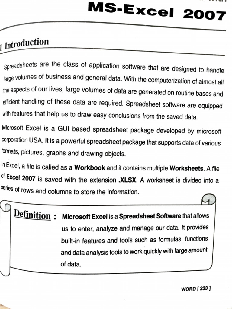 MS Excel Features, Advantages, Applications | PDF | Microsoft Excel ...