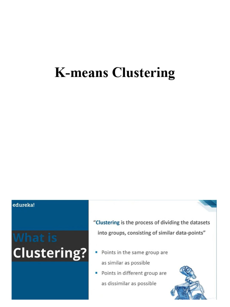 MachineLearning Unit IV | PDF | Cluster Analysis | Algorithms And Data Structures
