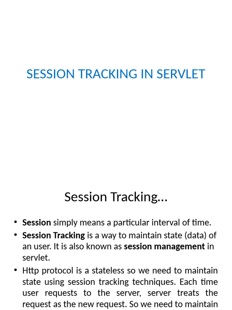 Session Tracking Techniques | PDF | Http Cookie | Web Server