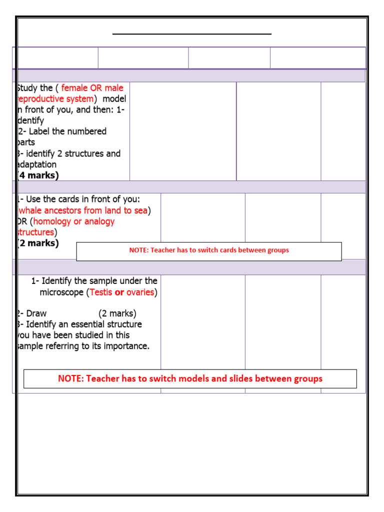 Bio, Rubric, g11, t2,2021-2022 | PDF