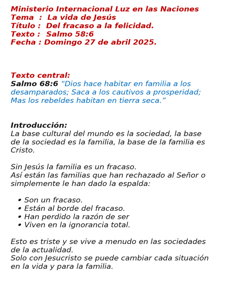 Predicas Abril 2025 4 | PDF | Cristo (título) | Jesús