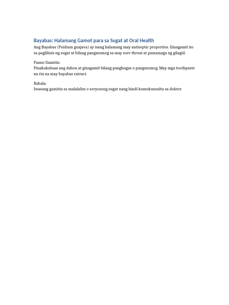 Halamang Gamot 4 | PDF