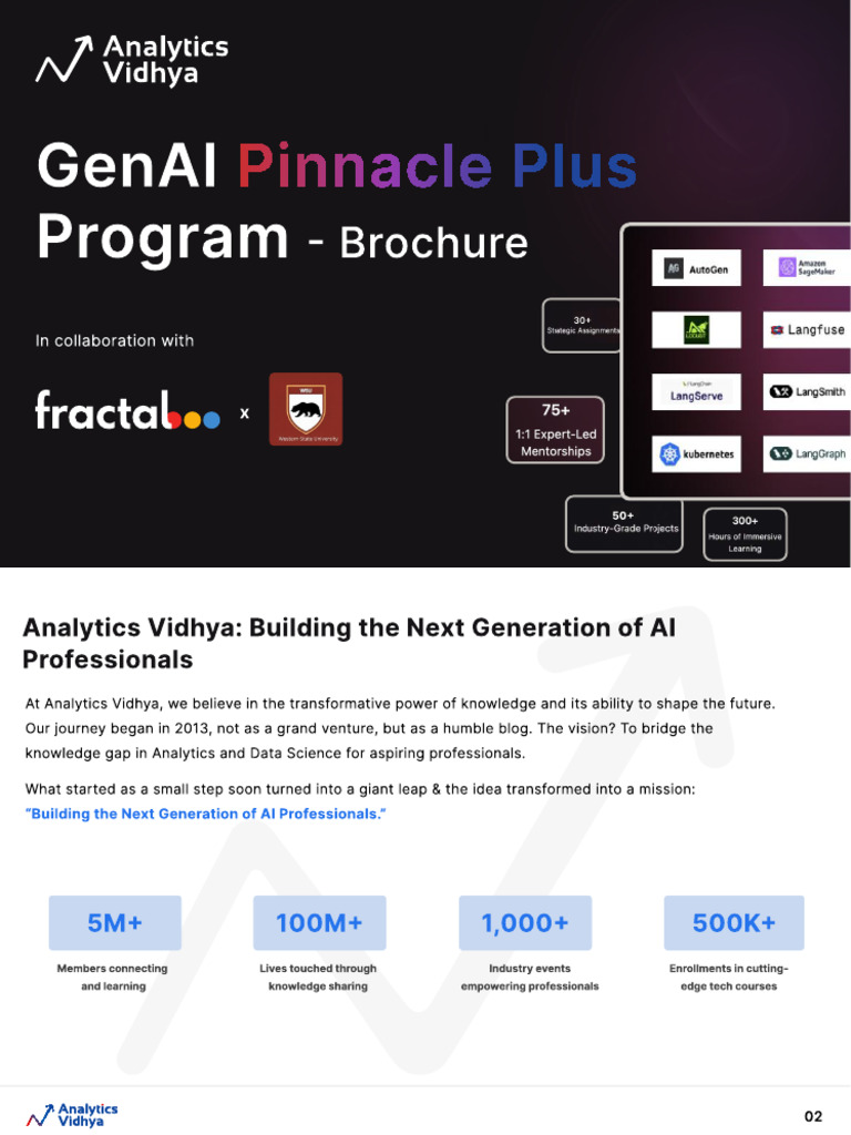 GenAI Pinnacle Plus Brochure | PDF | Artificial Intelligence | Intelligence (AI) & Semantics