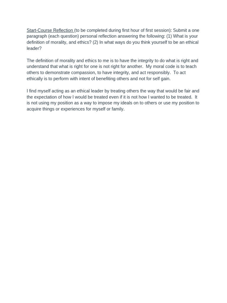 EDL 724 Session 1 Reflection | PDF