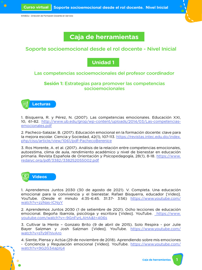 Caja de Herramientas U1S1 - 2025 | PDF