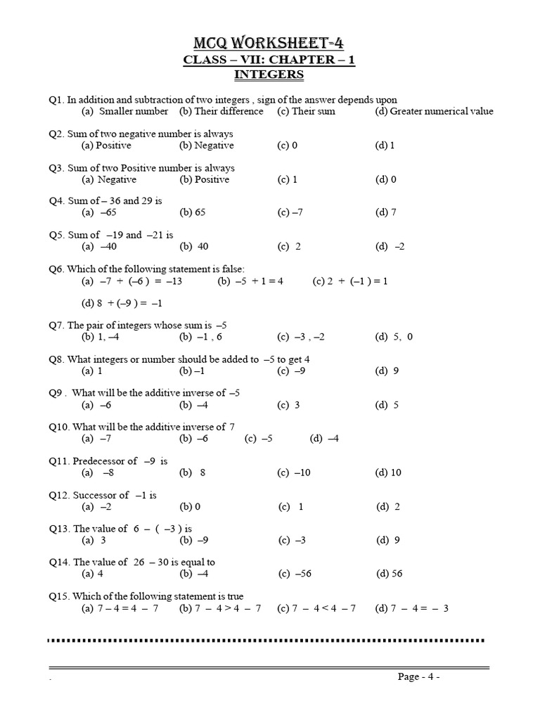 MATH HOLIDAY HOMEWORK CLASS 7 | PDF | Numbers | Mathematics