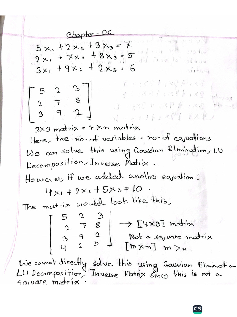 Chapter - 06 (Least Square, Orthonormality, QR Decomposition) | PDF