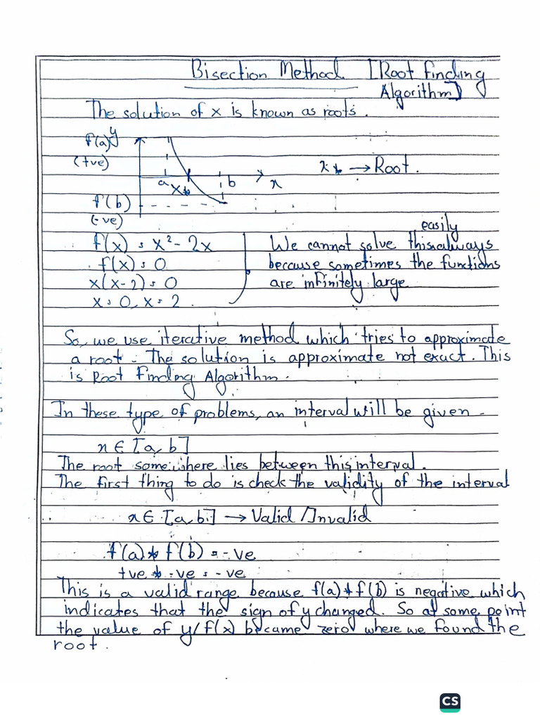 Root Finding Algorithm Basics, Bisection Method, Fixed Point Iteration | PDF