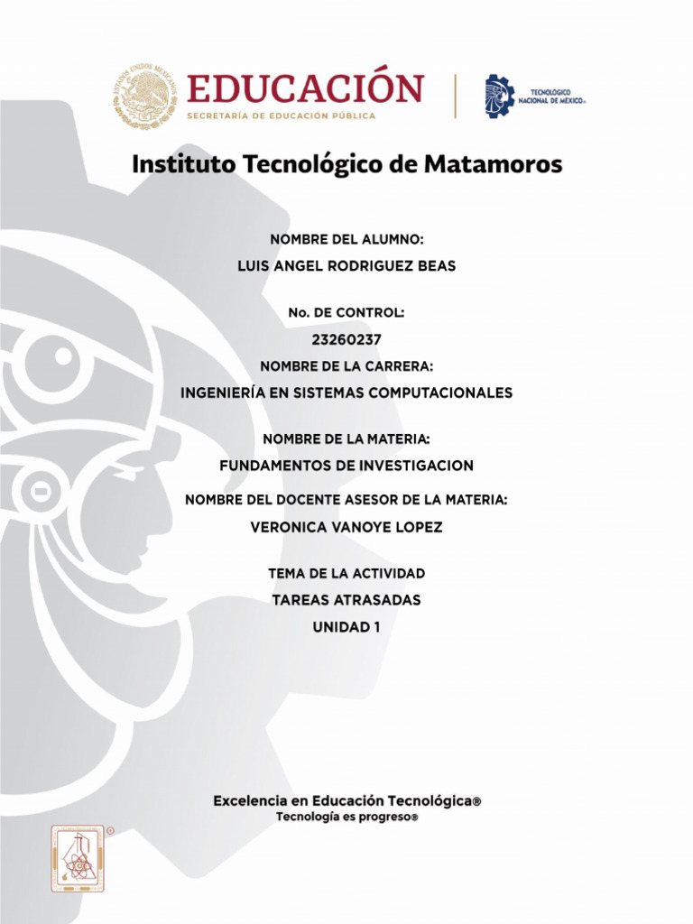 Unidad 1 - LUIS ANGEL RODRIGUEZ BEAS | PDF | Método científico ...