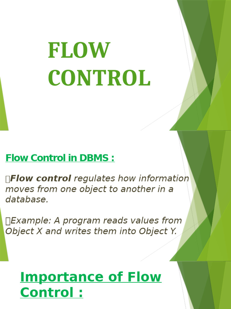 Flow Control | PDF