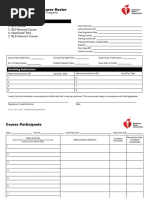Heartsaver Roster | PDF | First Aid | Cardiopulmonary Resuscitation