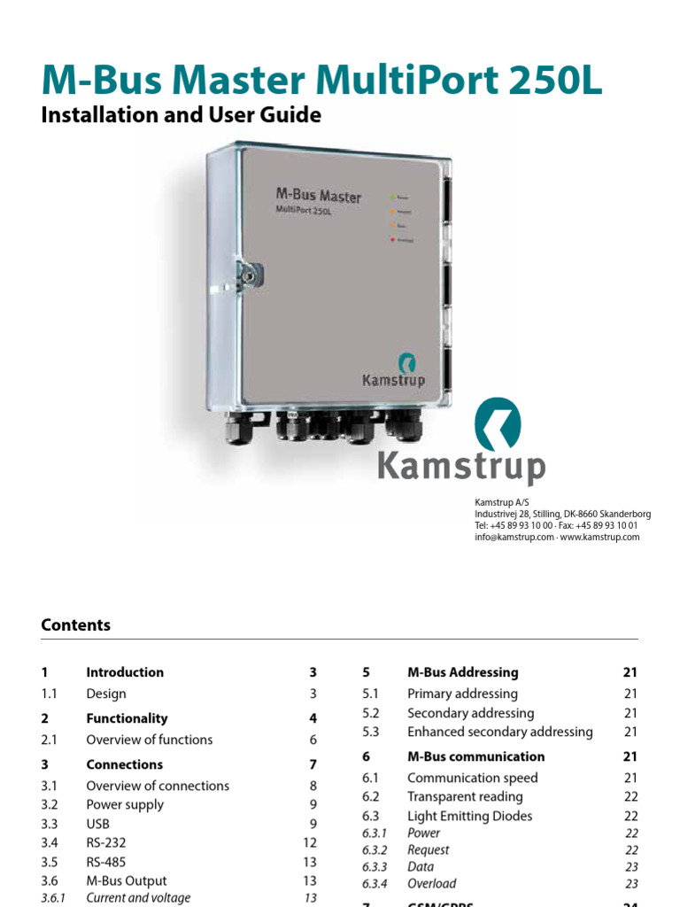 M BusMasterMultiport250LInstallationAndUserGuide | PDF | General Packet ...