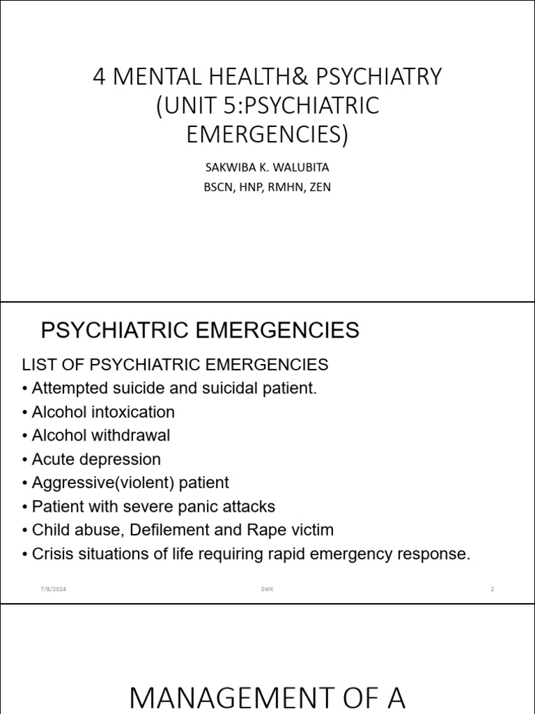 Cluster 4 MENTAL HEALTH& PSYCHIATRY | PDF | Child Abuse | Panic Attack