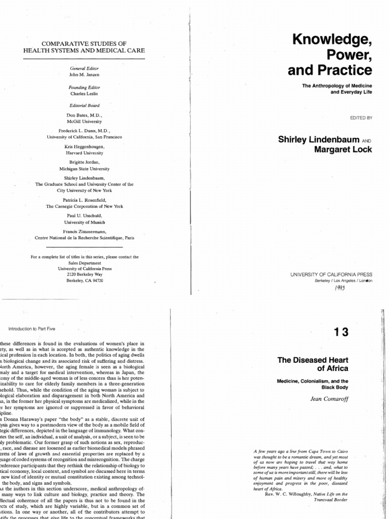 The Diseased Heart of Africa - Jean Comaroff - 1993 | PDF | David ...